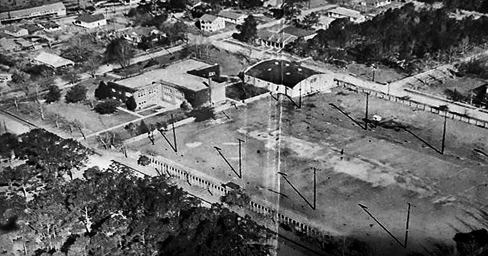 Tammany Family: Aerial Photo of Slidell High School - 1946