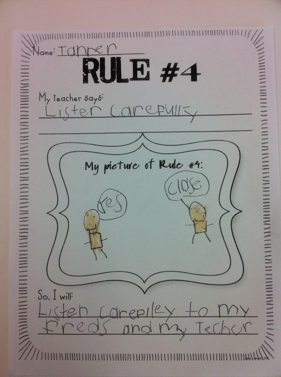 The Fabulous First Grade: Character Education, Classroom Rules and ...