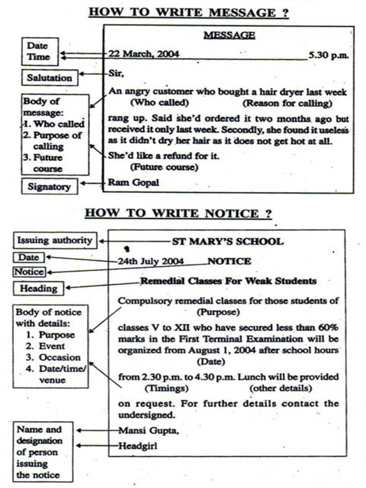 English makes easy...: HOW TO WRITE MESSAGE AND NOTICE