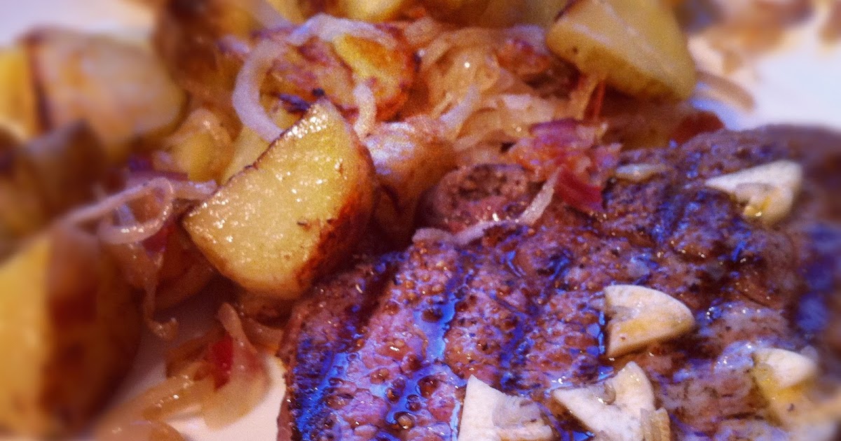 Babaduck: Ribeye Steaks with Smoked Garlic Butter & Pancetta Shallot ...