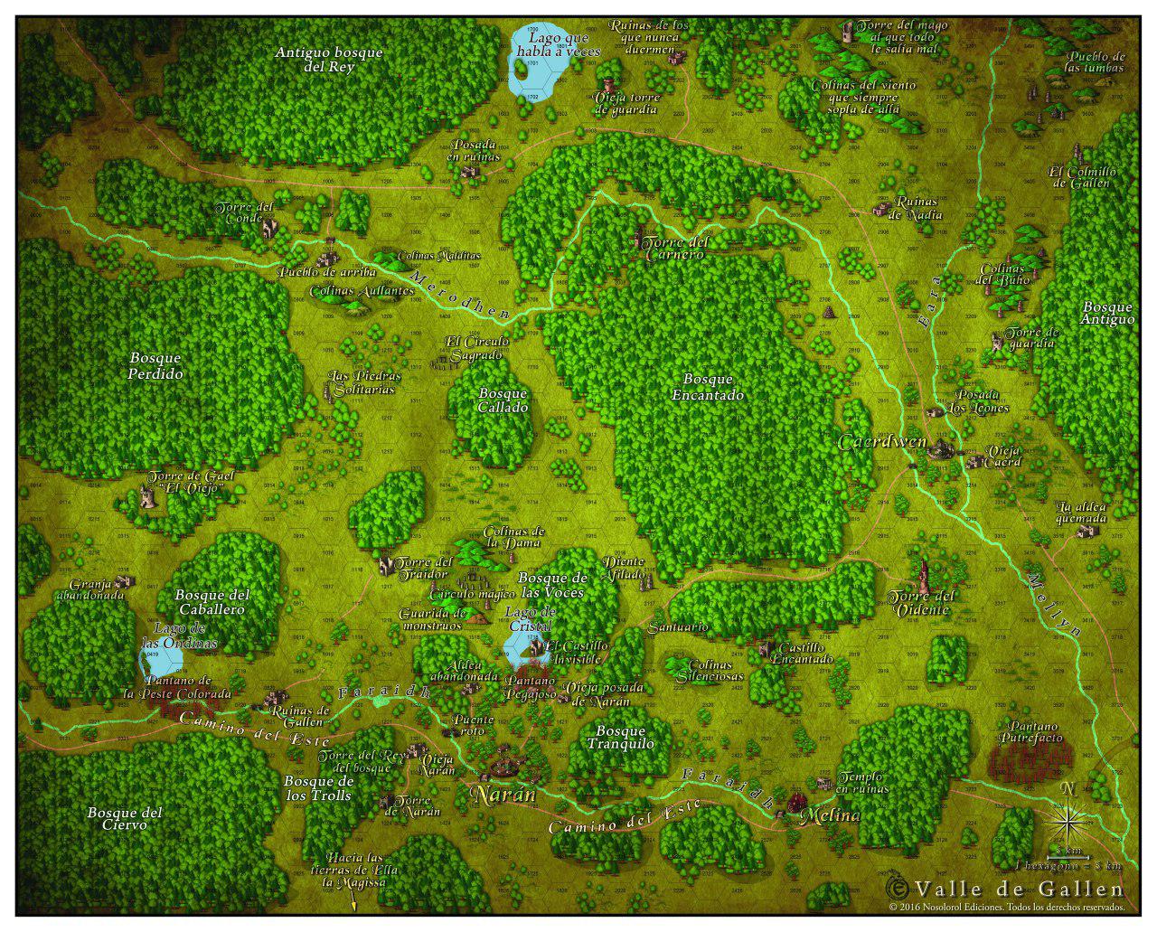 Sinergia de Rol: Magissa - Mapa de la zona de juego