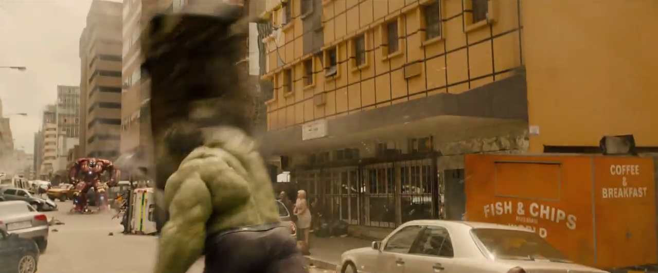 Hulk Throwing Car