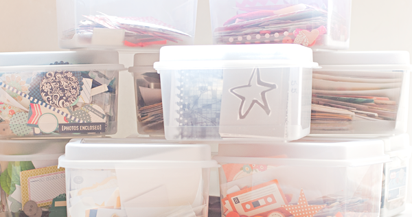 It's a Rainbow of Scrapbook Organization - Heather Greenwood Designs