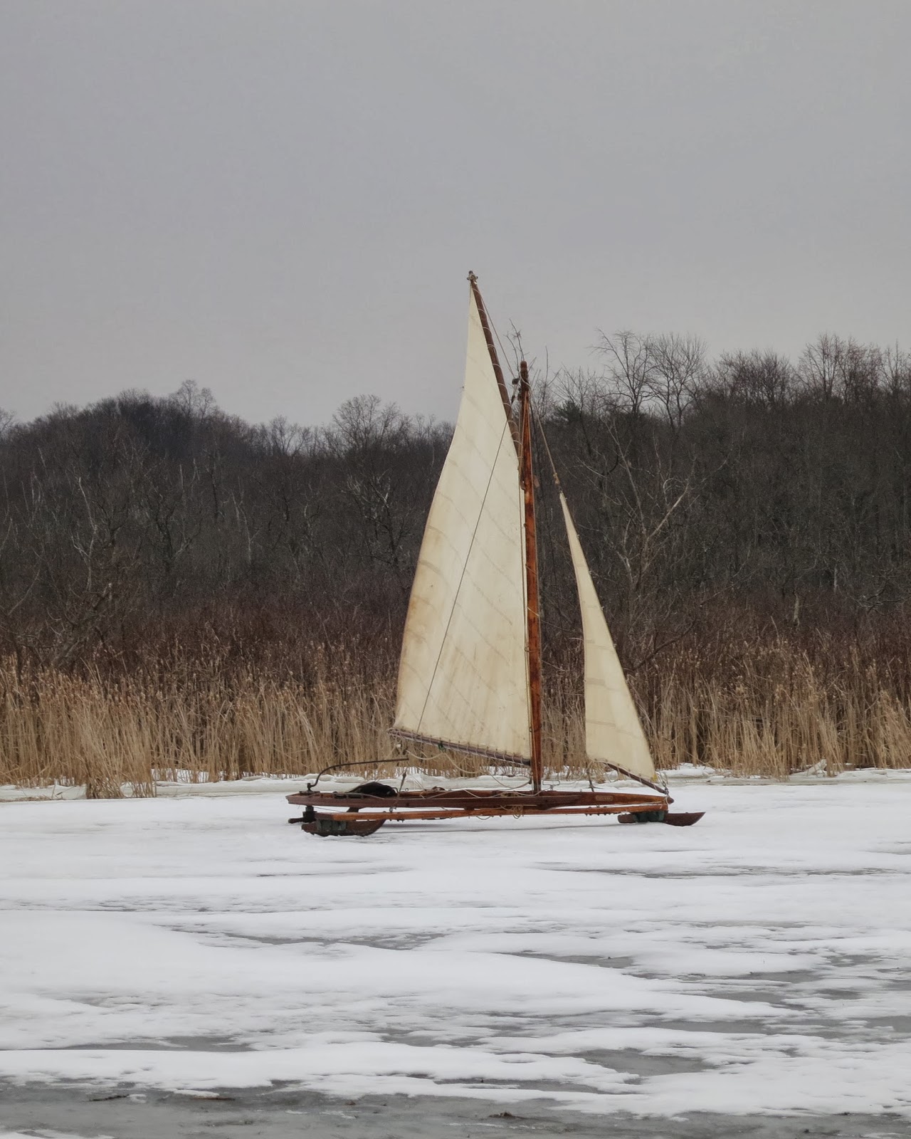 White Wings and Black Ice : Sailing Ice Boats the First Weekend of February
