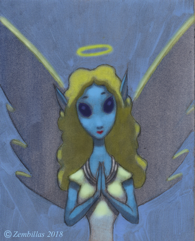 Charles Zembillas: Alien Angel - Traditional and Digital