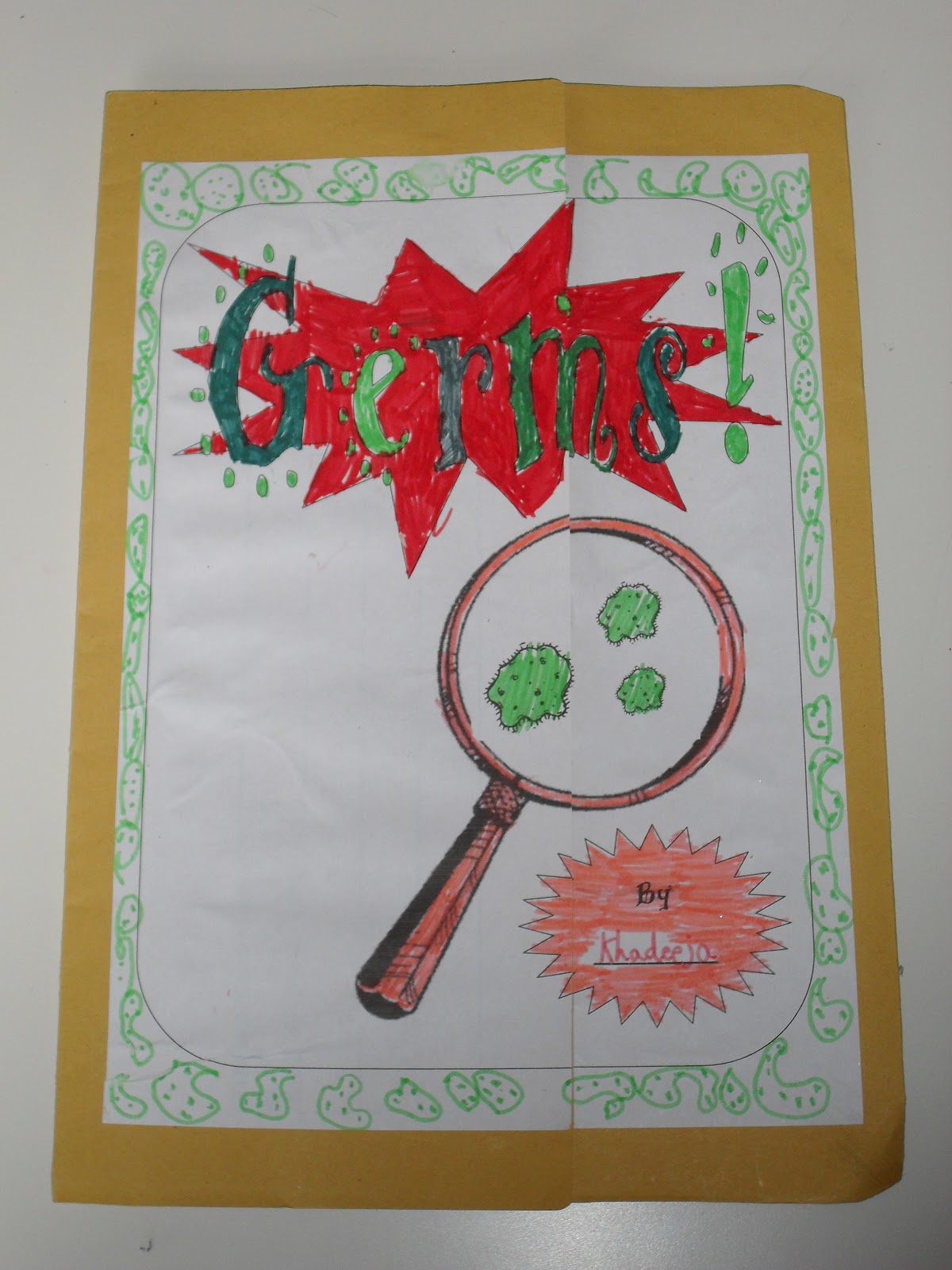 a muslim homeschool: Germs lapbook
