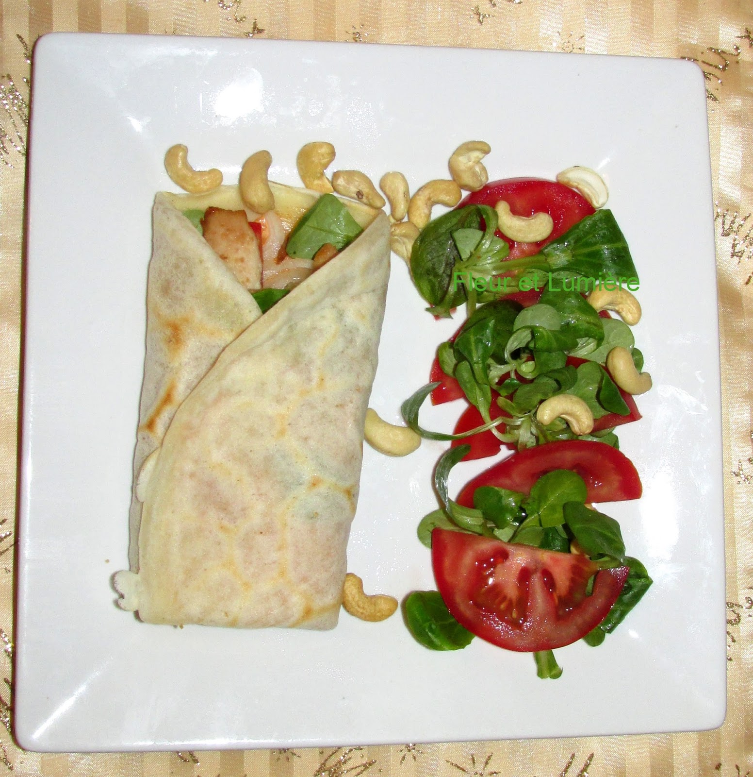 Fleur et Lumière: Dûrûm maison / Poulet mariné, galettes maison ...