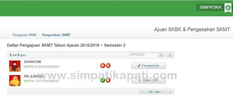 Tutorial Cara Pengesahan Ajuan SKMT PTK oleh Kepala Madrasah