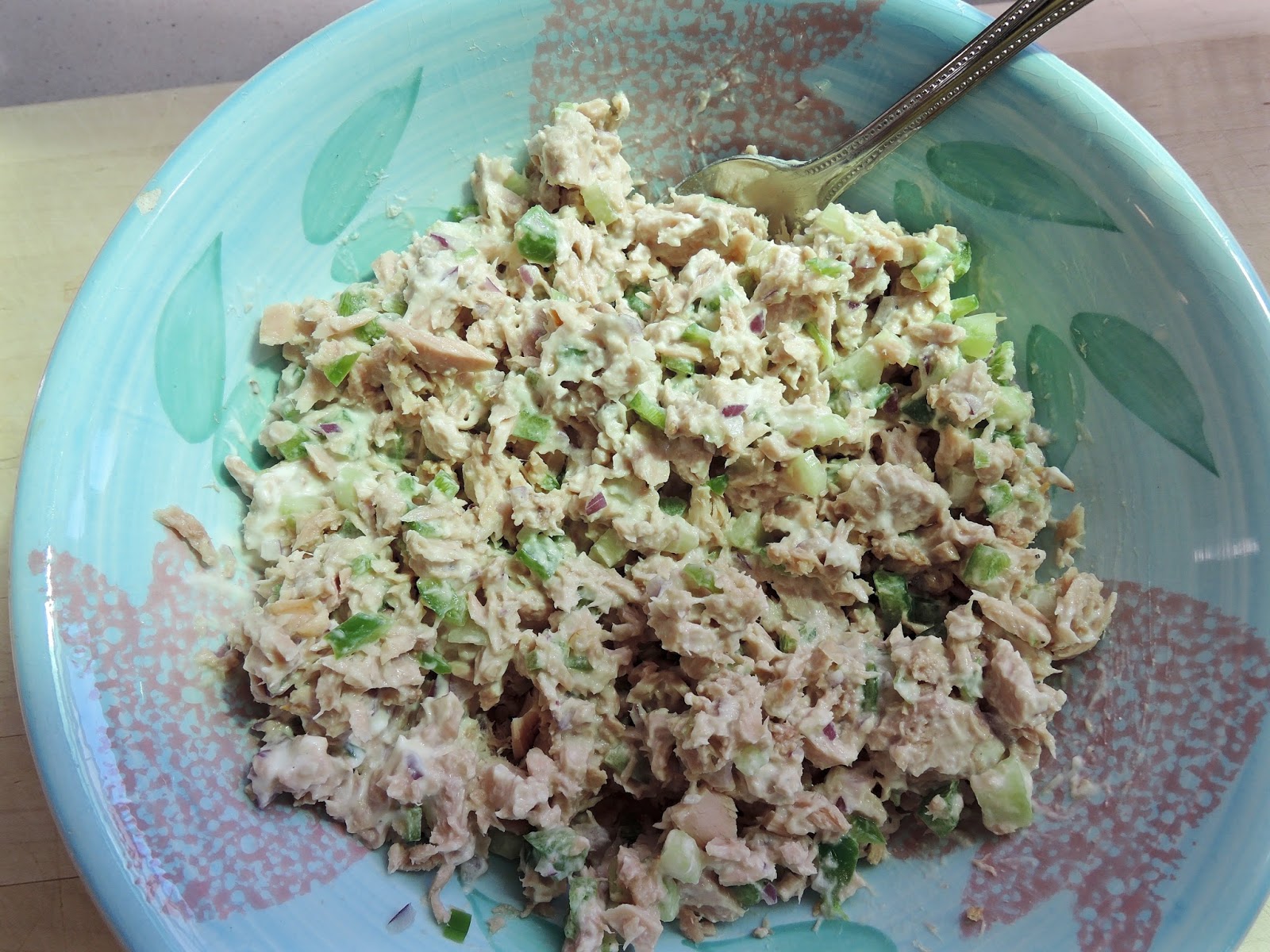 The Briny Lemon: Light Tuna Salad on Toasted Pumpernickel