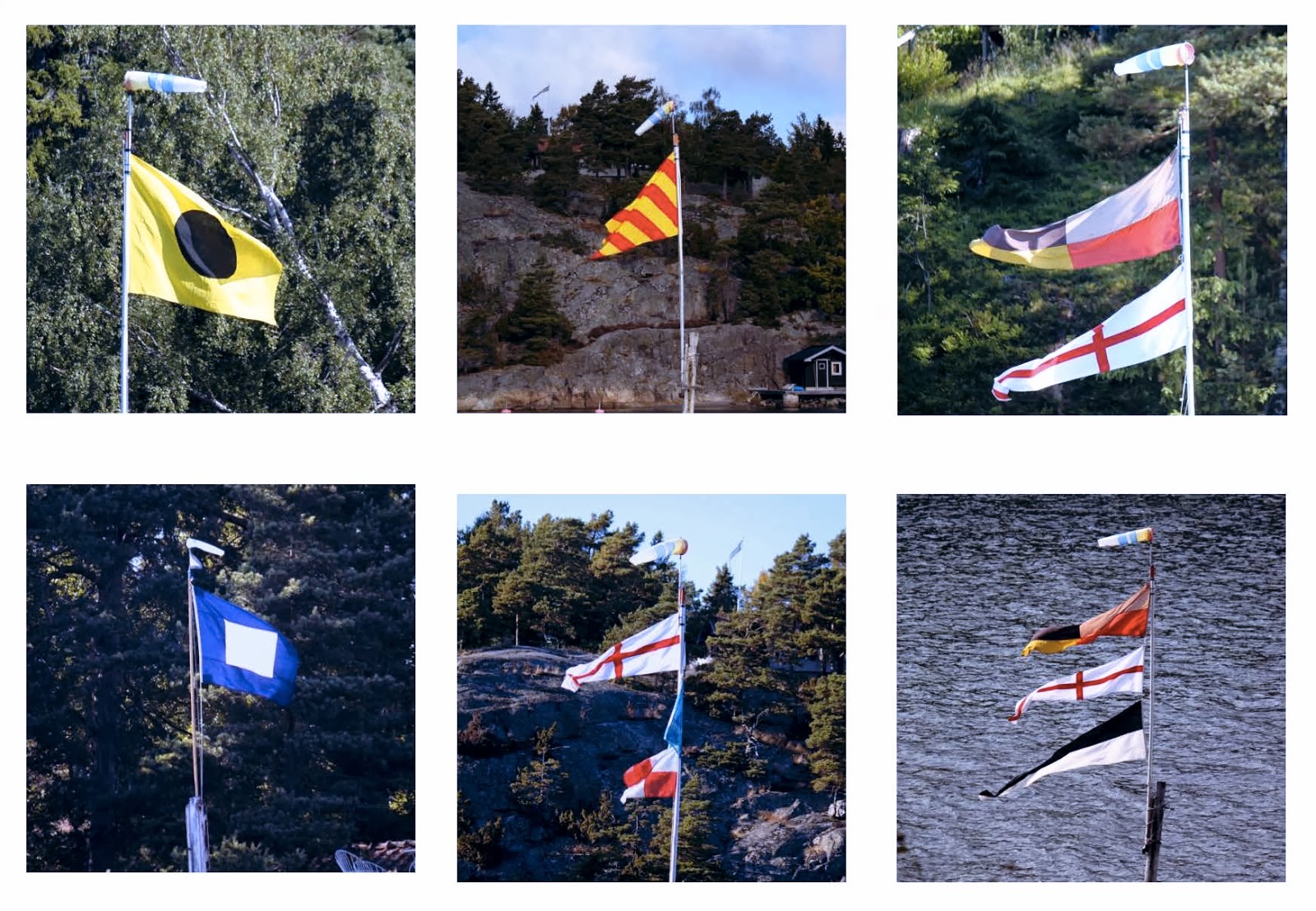 Österviksbloggen: Flaggor istället för SMS