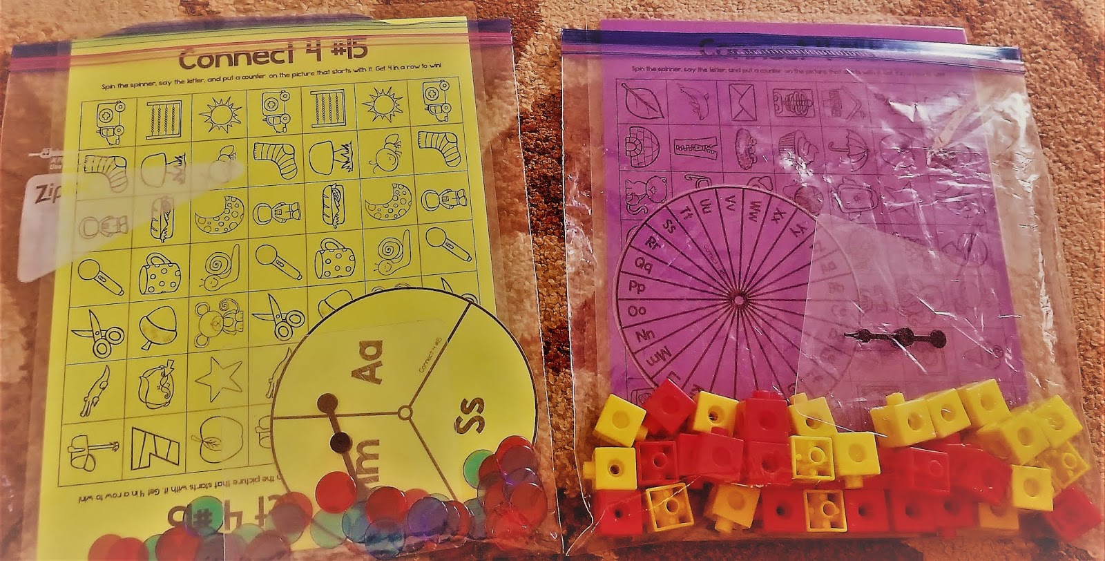 Fun Center Activity: Connect 4 Games - Kinder Witth Miss. K Literacy ...