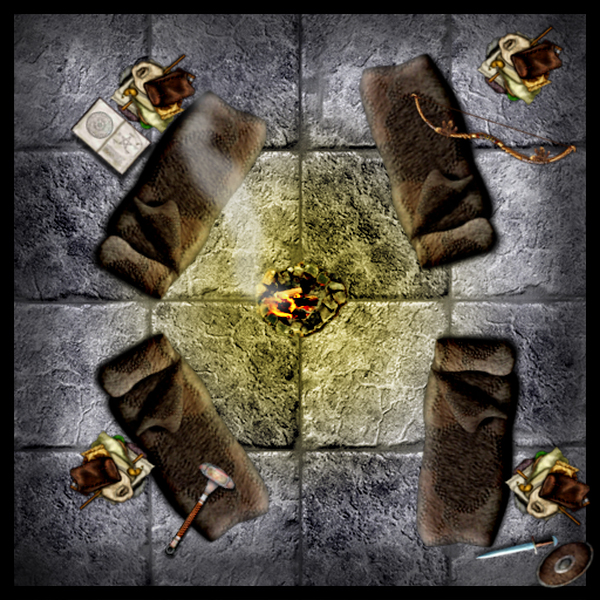 Free dungeon tiles to print: Nouvelles salles DungeonZ!