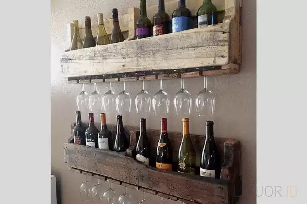 25 Ide Kreatif Dekorasi Rak Botol Wine Dari Kayu - LiquorID