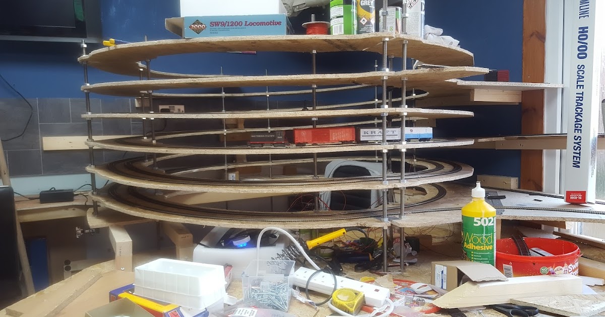 Lewis Lake Model Railroad: HO Helix Construction