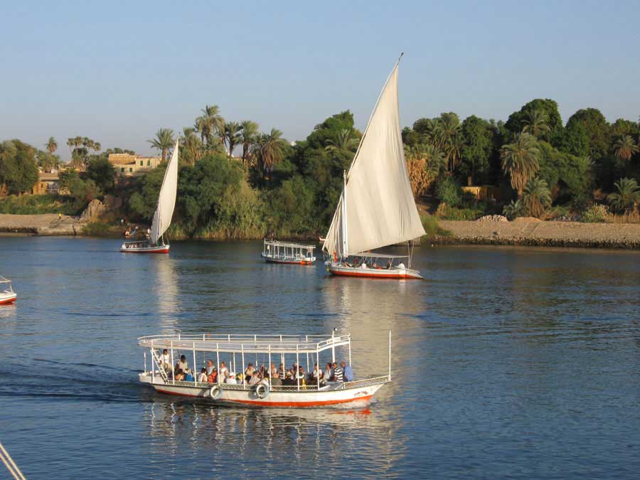 Ancient Egyptian Nile River Boats