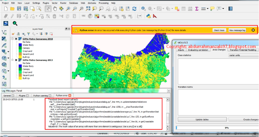 Tutor QGIS | Cara Memprediksi Perkembangan Lahan dengan Cellular Automata di QGIS 2.18.20 ...