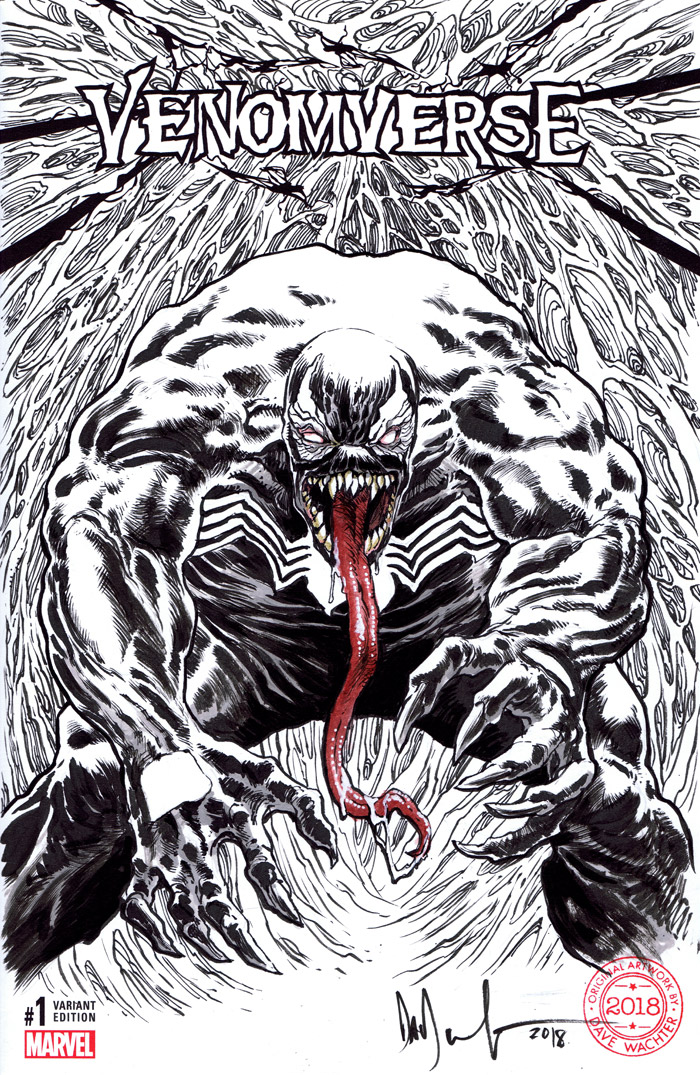 DaveDrawsComics: The Blog!: Venom sketch cover