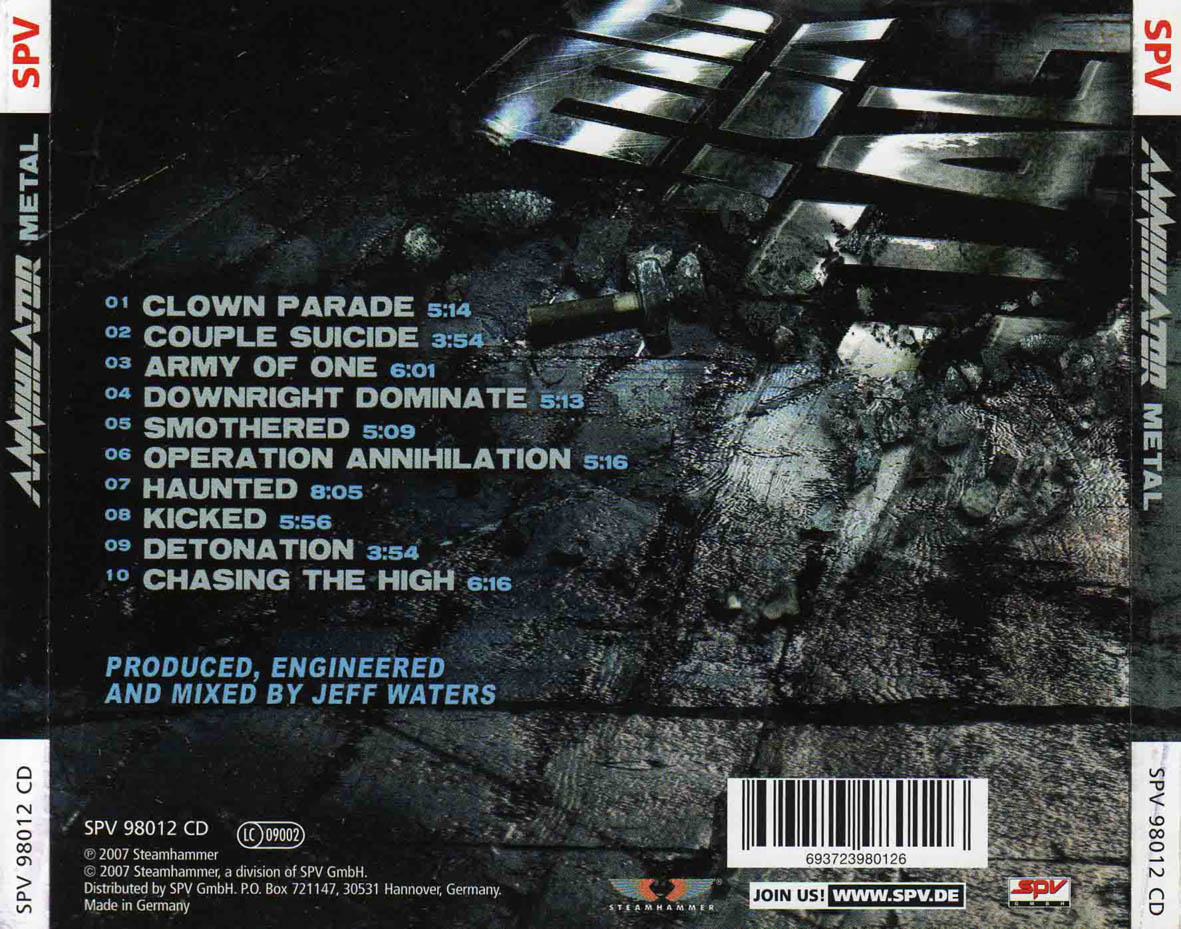 Share Metal: Annihilator - Metal