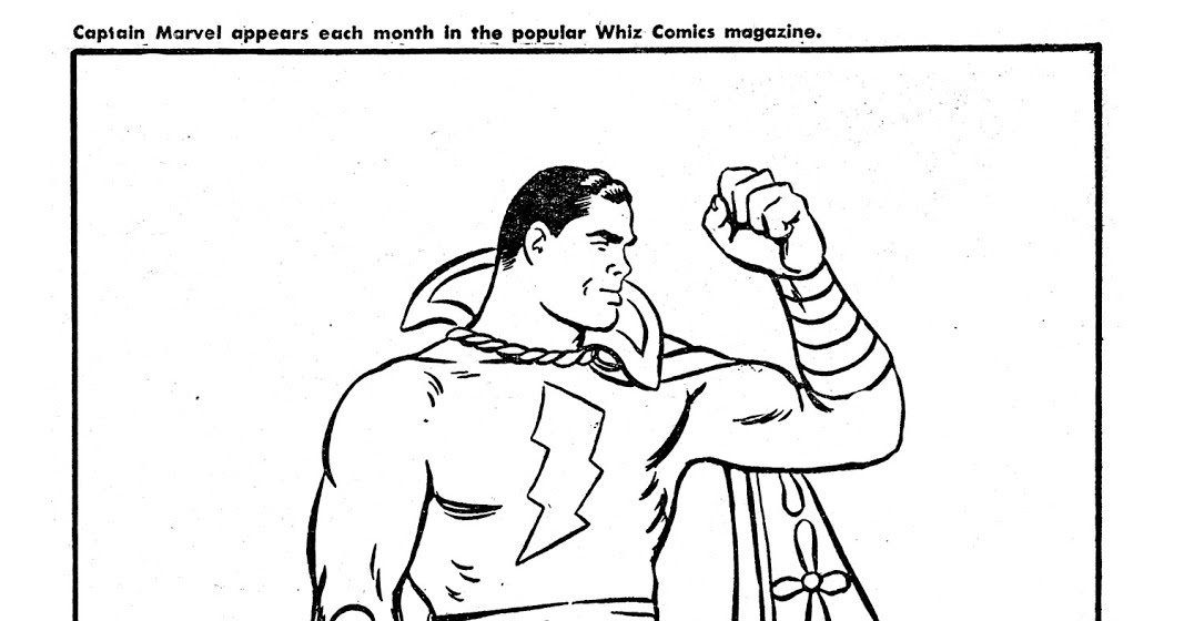 Captain Marvel coloring page