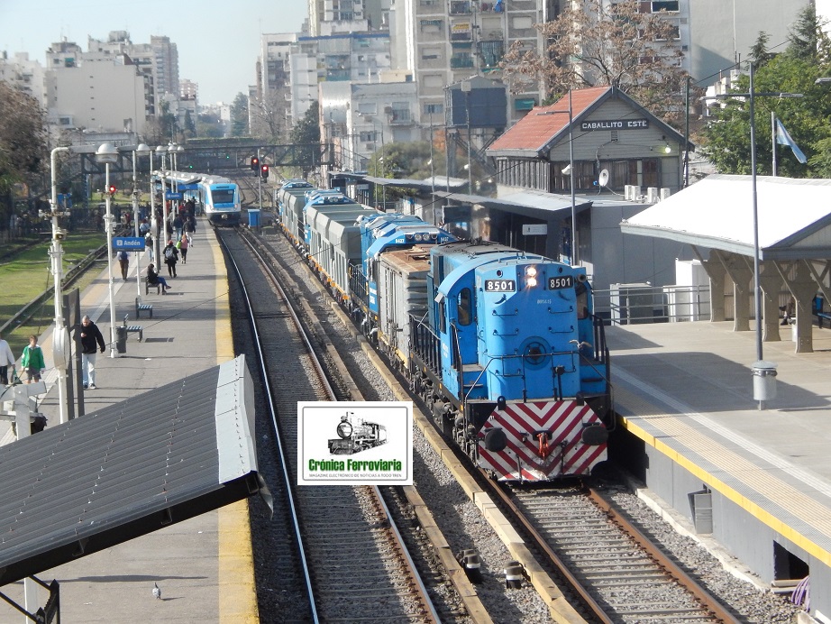 CRÓNICA FERROVIARIA: Línea San Martín: Traslado de material ferroviario ...