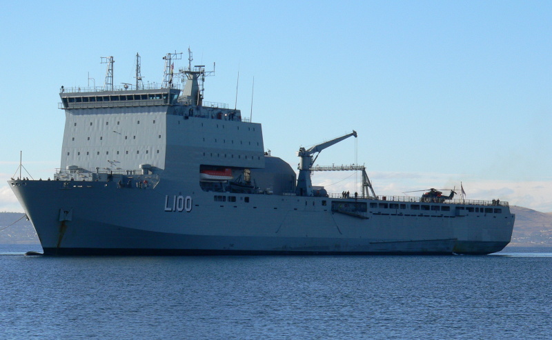 DEFENSE STUDIES: CH-47F Chinook Conducts Flight Trials from HMAS Choules