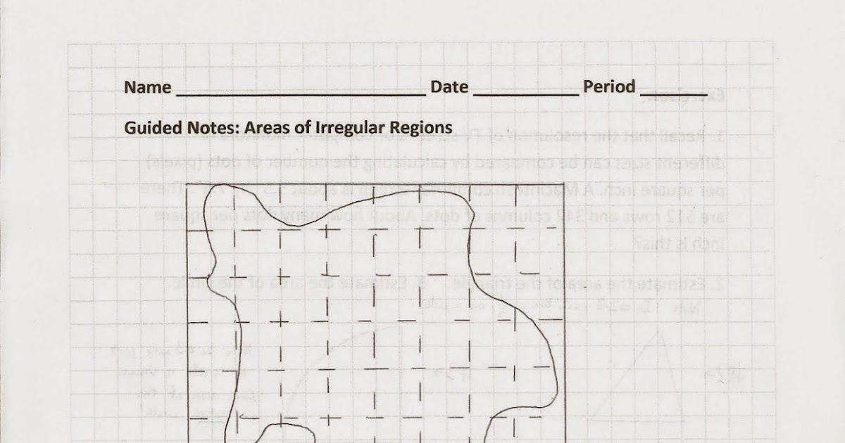 Geometry, Common Core Style: Lesson 8-4: Areas of Irregular Polygons ...