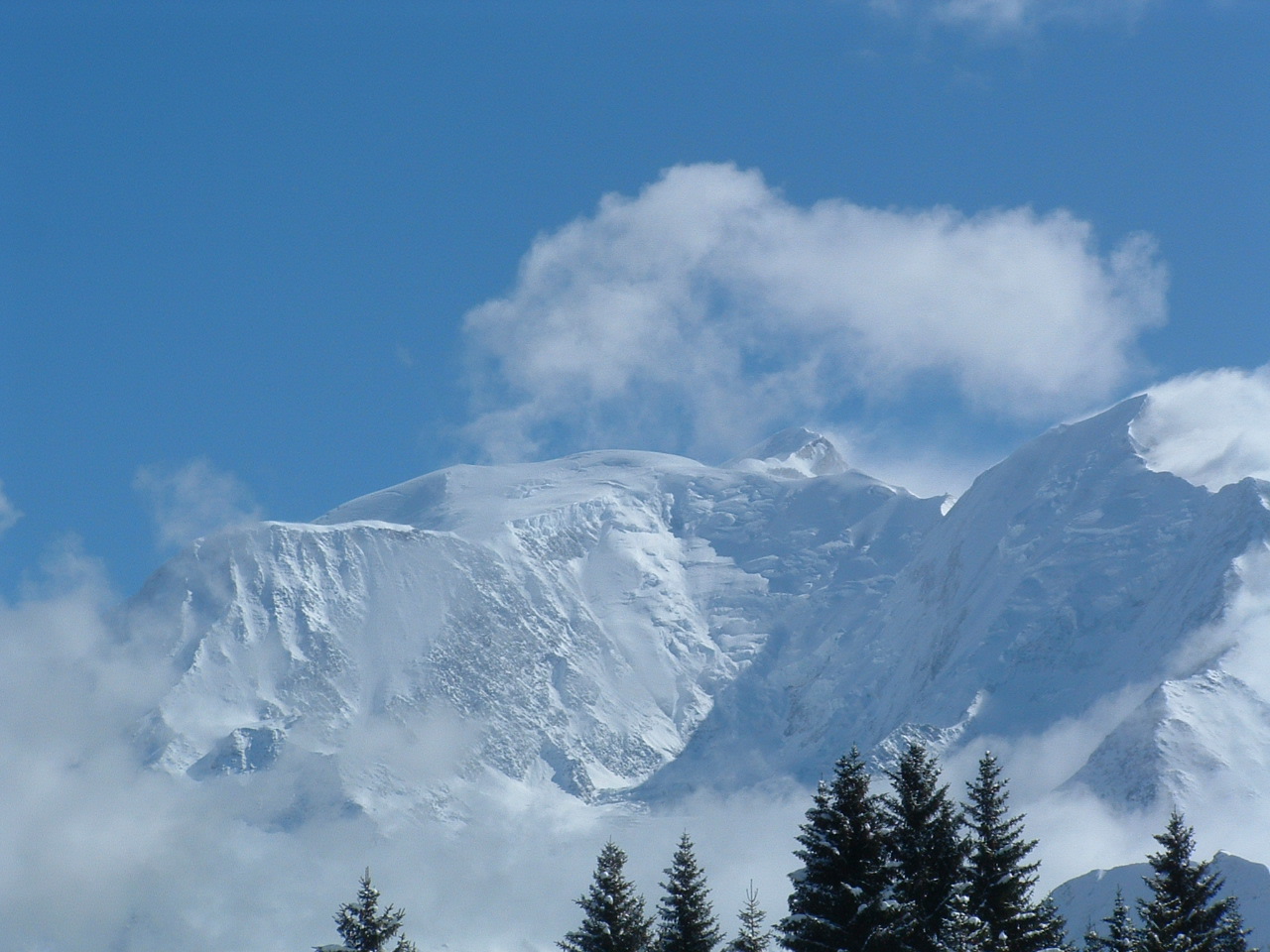 Charmant Studio 3 étoiles Saint-Gervais, Le bettex. Vue Mont-Blanc. : 2015