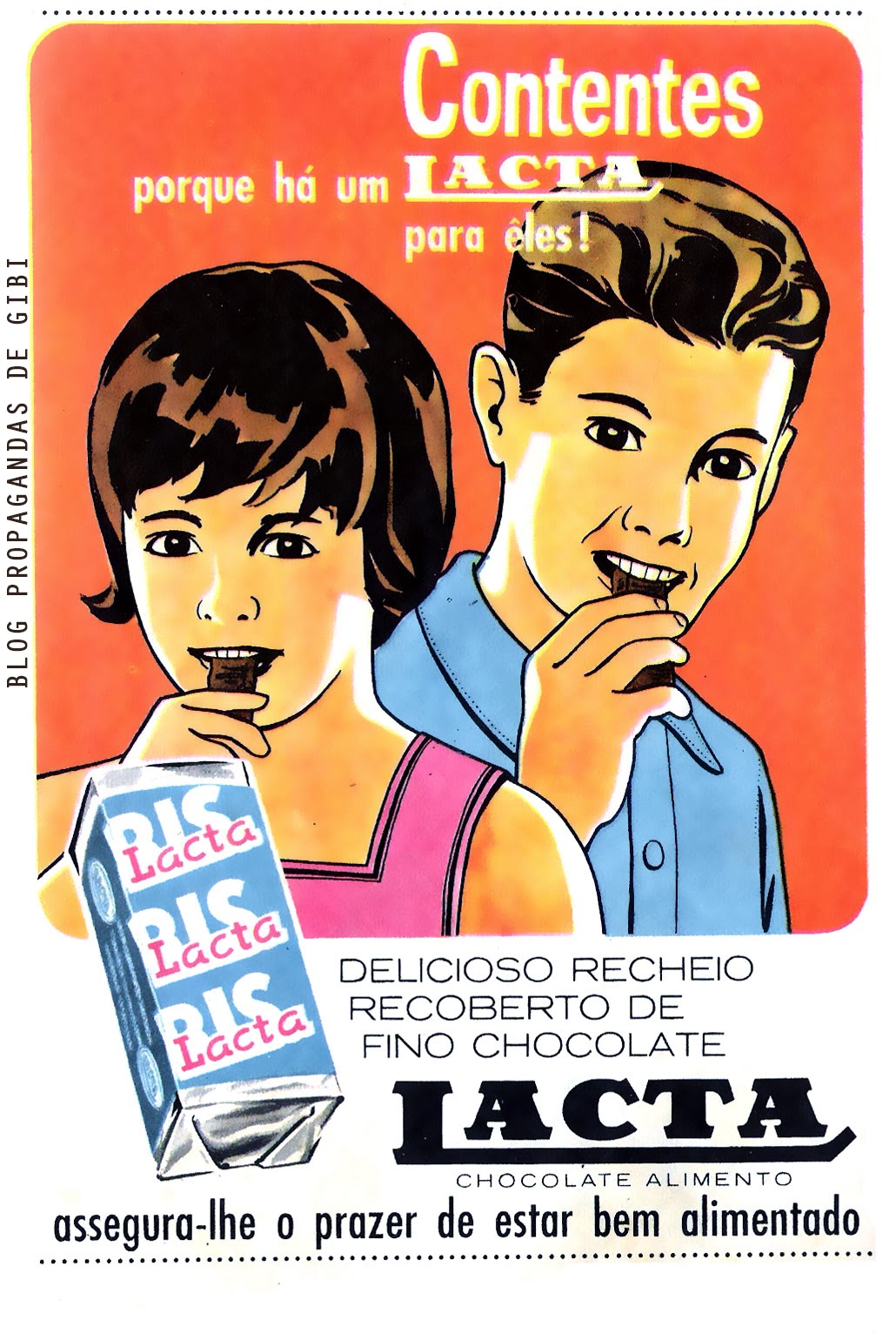 Chocolate Bis (Lacta) - 1963 - Propagandas Históricas | Propagandas Antigas