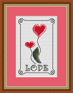Free Cross Stitch Patterns : Love,love,love...