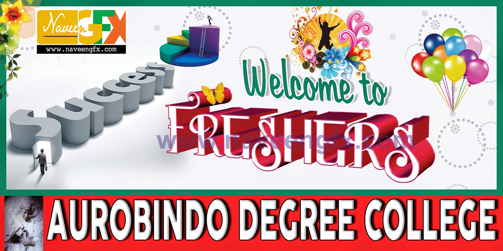 Freshers Day Flex Banner | naveengfx
