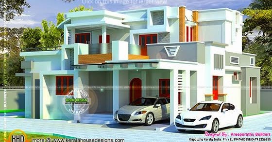 Modern house in Kerala - Kerala home design and floor plans - 9K+ house ...
