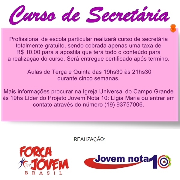 FJCG: Venha Fazer Parte