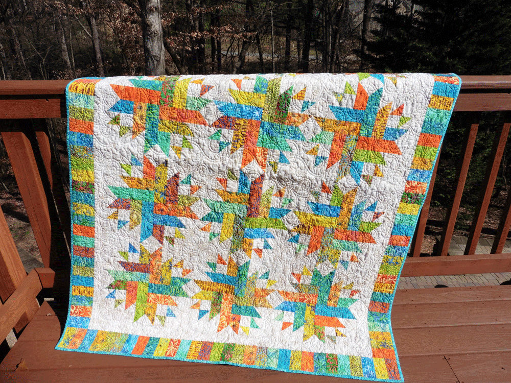 Handmade Quilts for Sale: Fiestaware Explosion