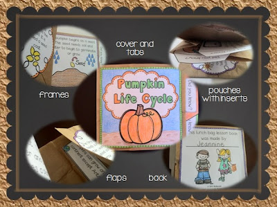 Creative Lesson Cafe: Pumpkin Life Cycle Lunch Bag Book