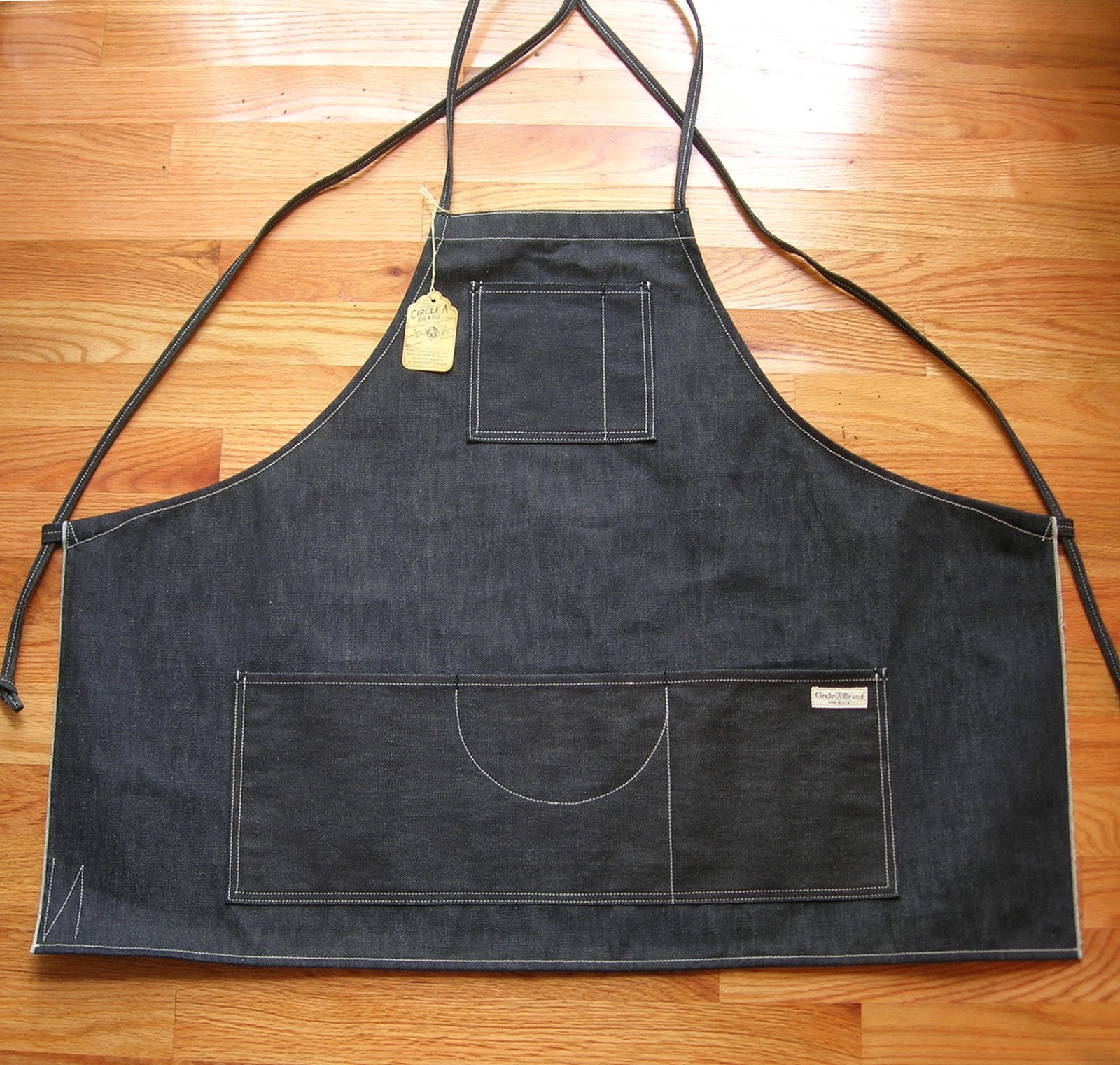 Russell's Shirts: Carpenter Apron, Selvedge Denim, versions 1 - 4