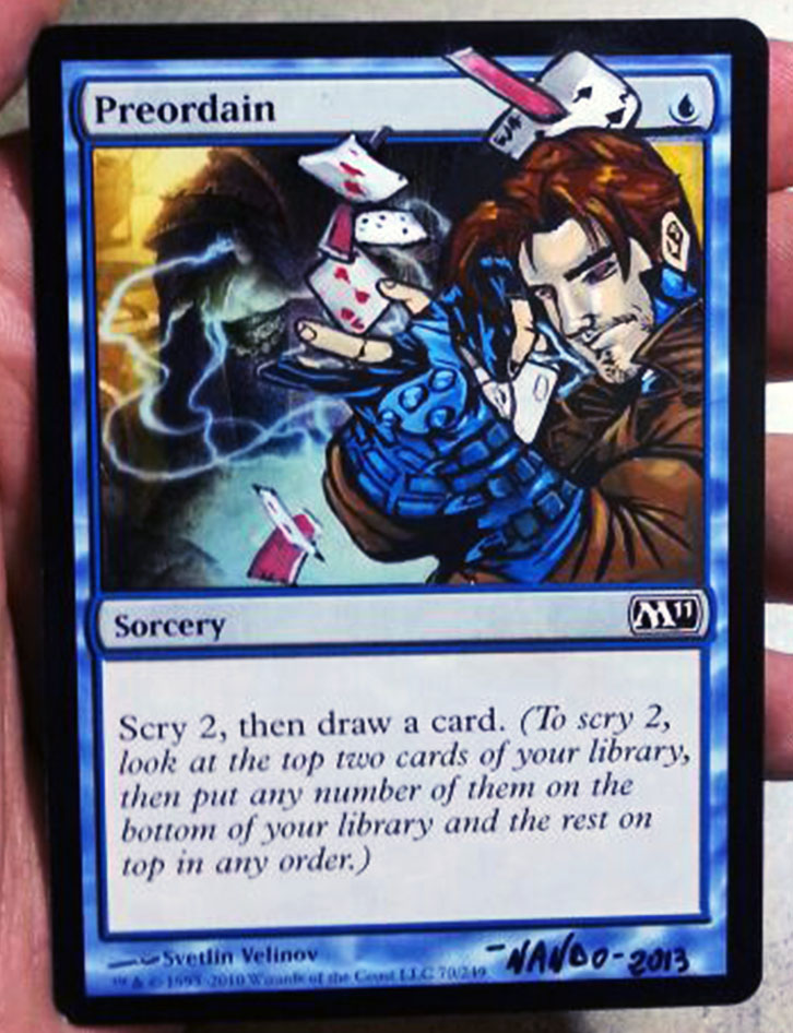 Fernando Delgado Art: MTG Altered Card: Preordain Gambit X-men