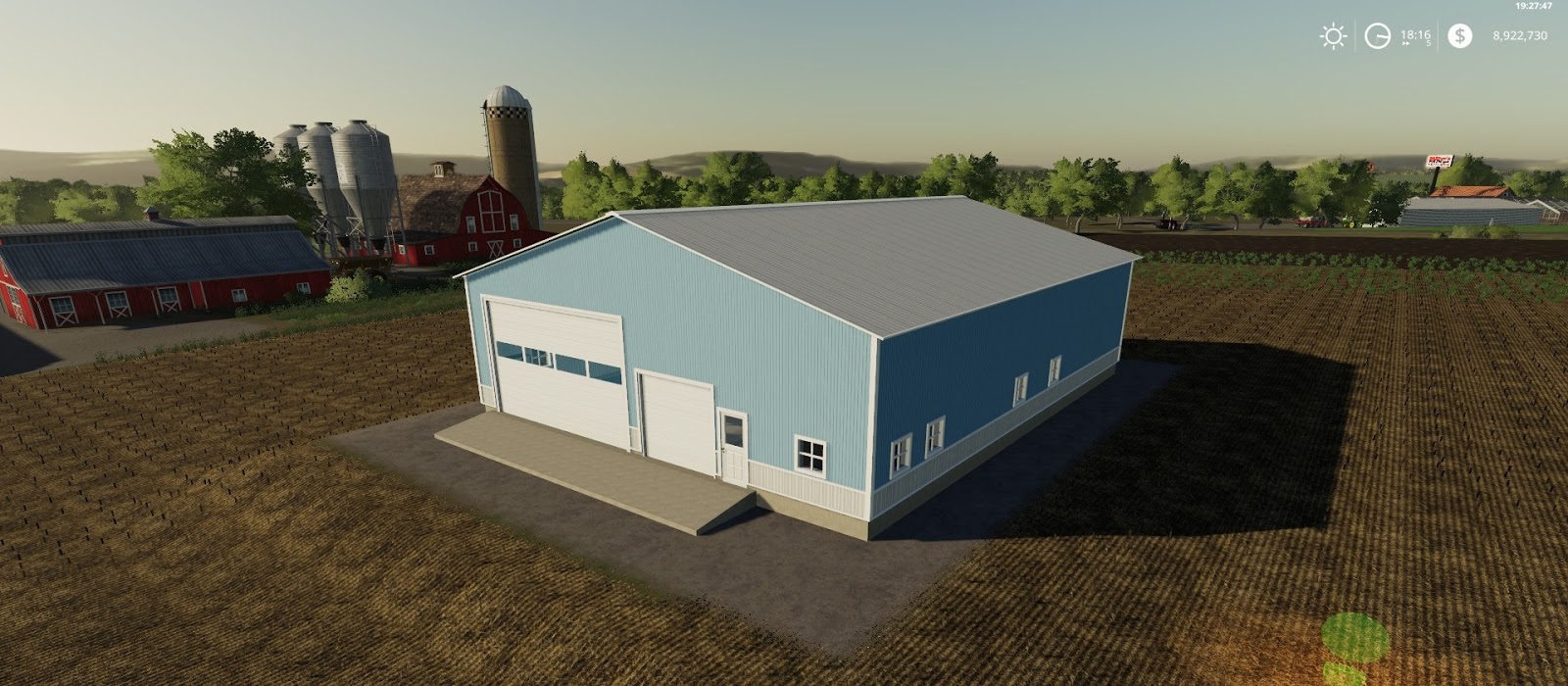 FS19 Placeable Garage USA Style - FS 19 & 22 USA Mods Collection