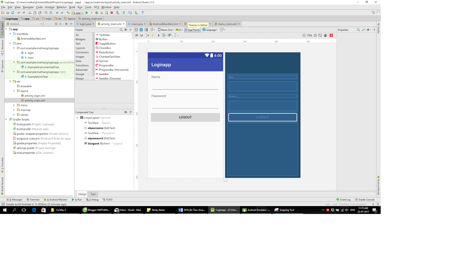 Loại bỏ Title bar trong app Android Studio - MATHANGSPK BLOG