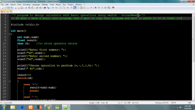 How To Paste External Program, Text In Turbo C++ Compiler - Social Newsia