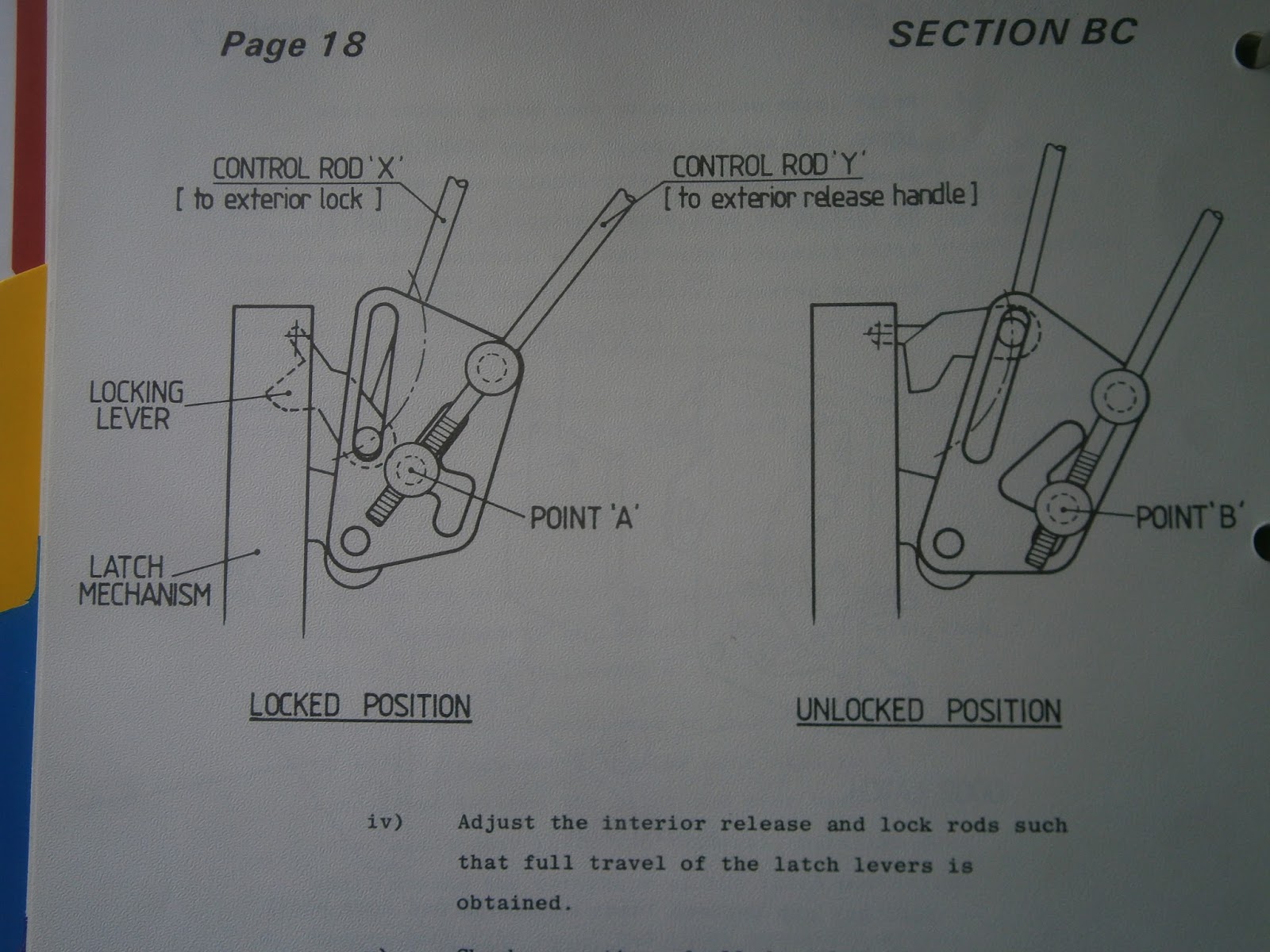 Lotus Excel Restoration: Passenger's door handle.
