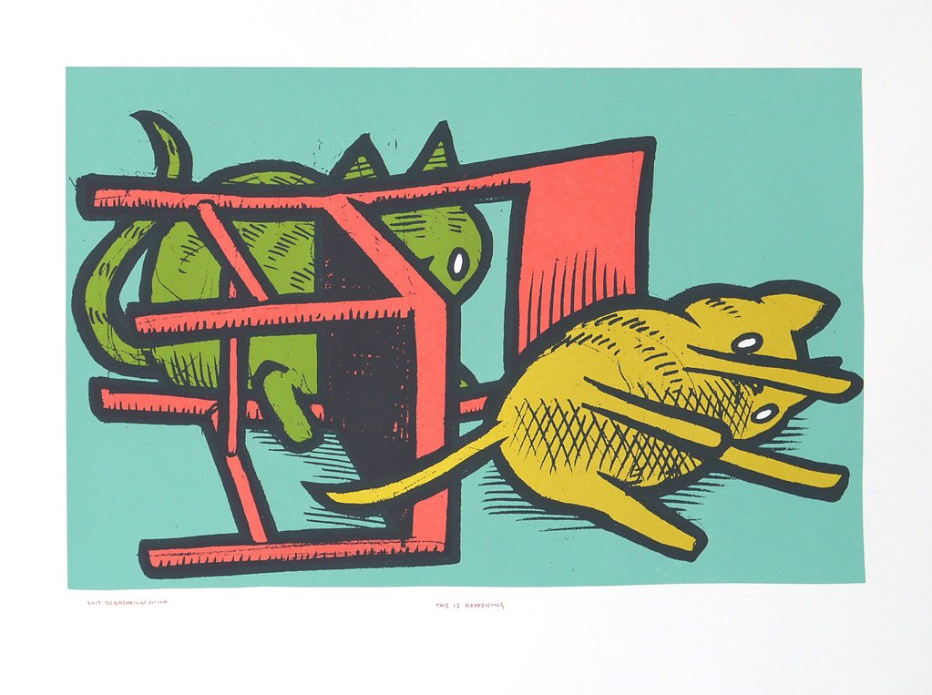 INSIDE THE ROCK POSTER FRAME BLOG: Jay Ryan This Happening Print Release