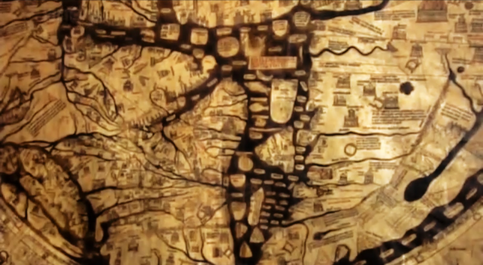 THOUGHTS ON ARCHITECTURE AND URBANISM: The medieval Hereford mapa mundi