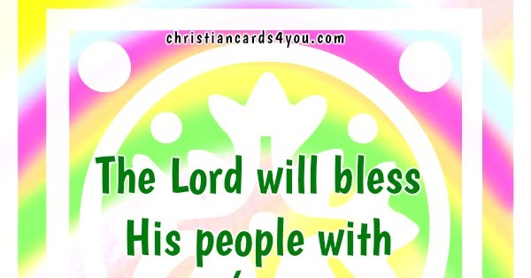 Bible Quotes, The Lord will Bless People with Peace | Christian Cards ...