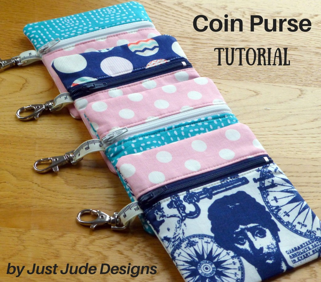 QUILTING WITH AREA 3: Coin Purse Tutorial by Just Jude
