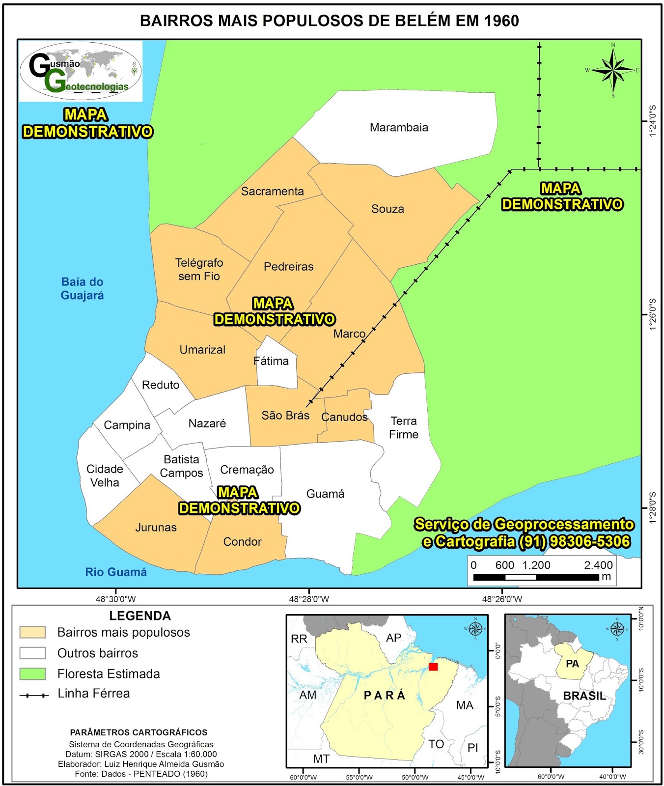 Mapa Dos Bairros De Belém - ZULEDU