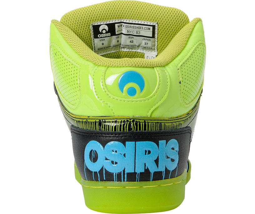 Latest Skate Shoes for lower prices!!!: Osiris NYC 83 Lime Drip, Black ...
