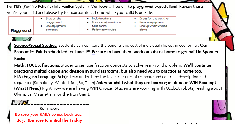 Mrs. Smith's classroom blog: Our Last Newsletter