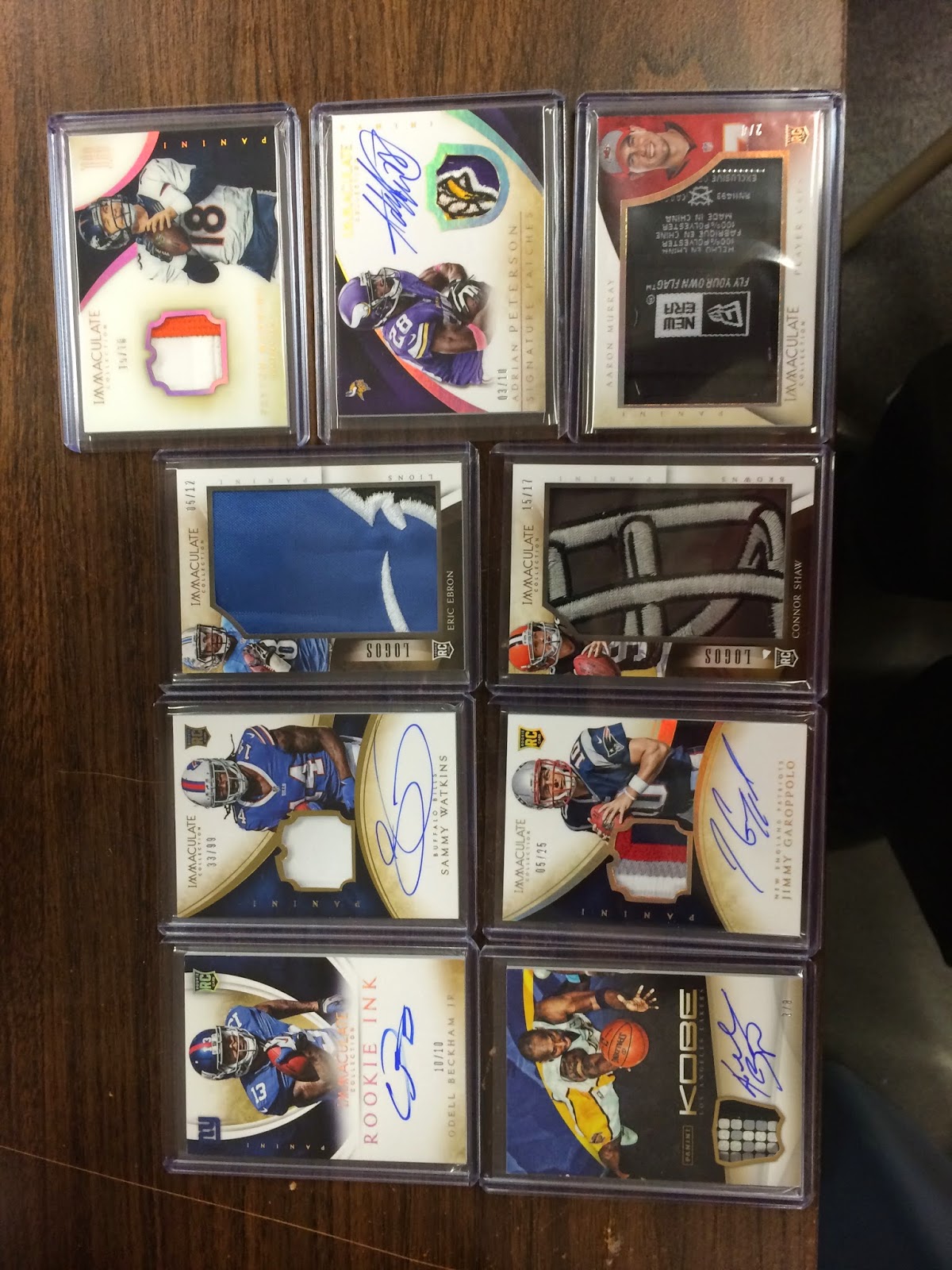 Sports Cards Plus Store Blog: 2014 IMMACULATE and TOPPS CHROME MINI ...