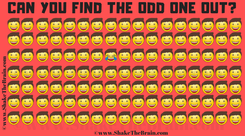 Picture Puzzle to find Odd One Out