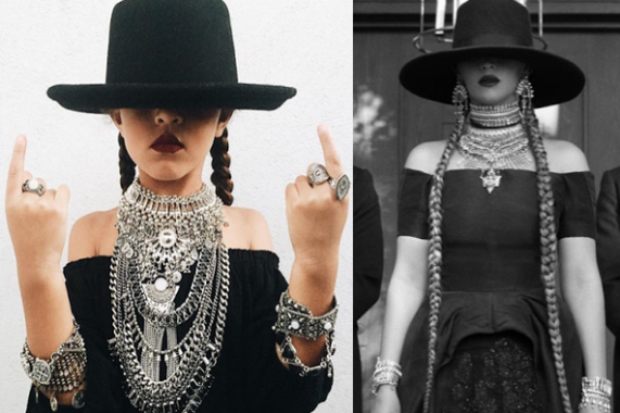 Did this little girl nail Beyonce's Lemonade costume?